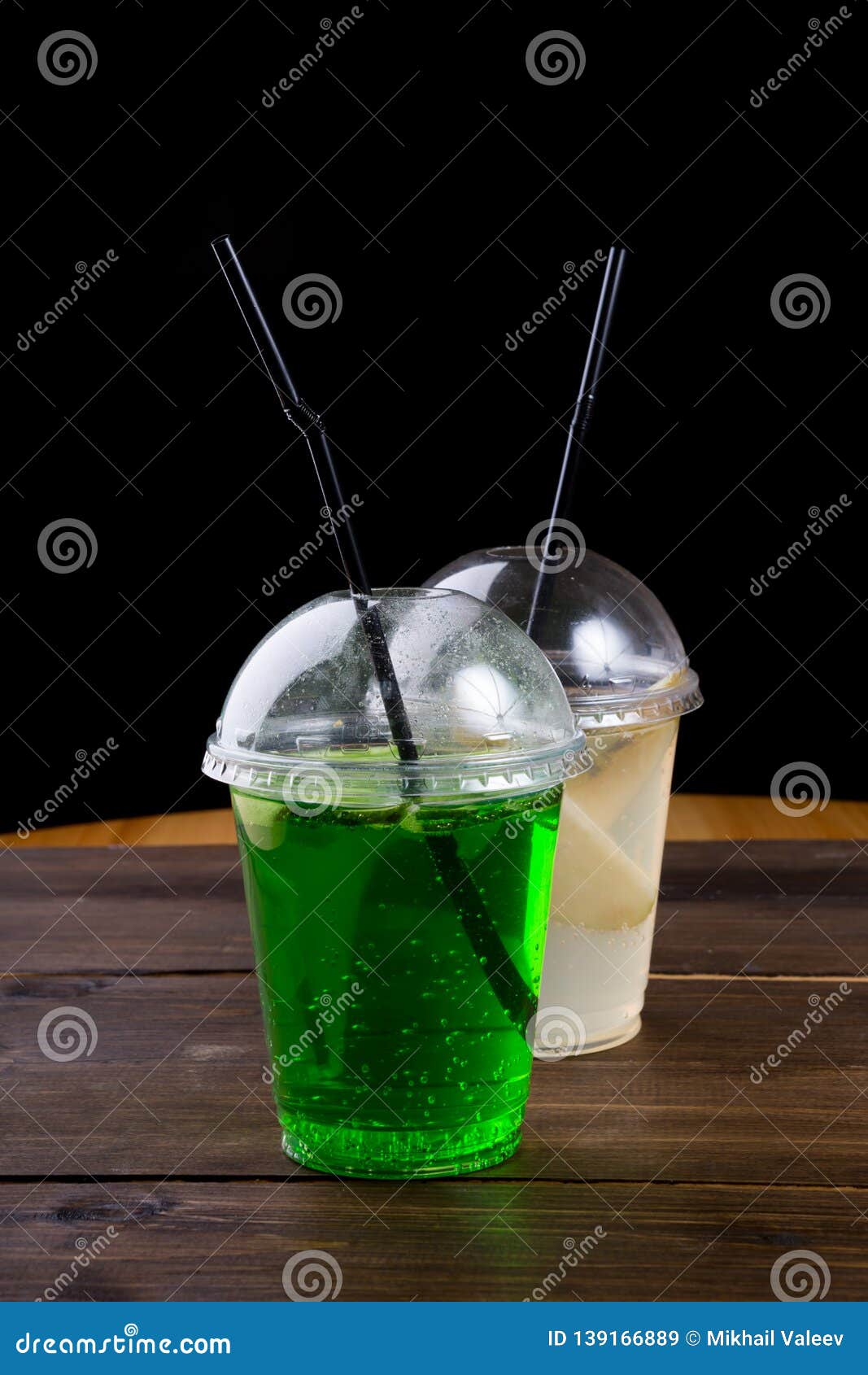Soda Lemonade Drink in a Plastic Cup Stock Image - Image of cups ...