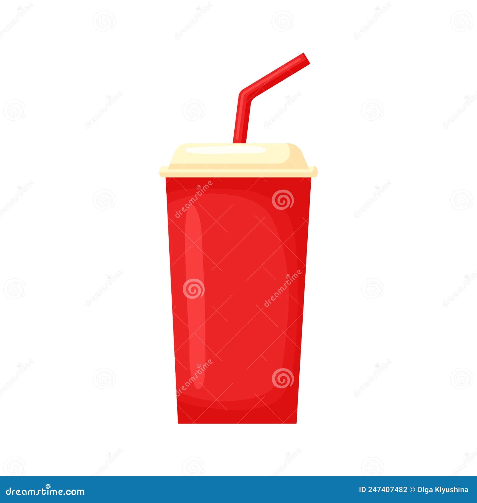 Soda Paper Cup Icon. Cool Drink Concept Icon Stock Vector ...