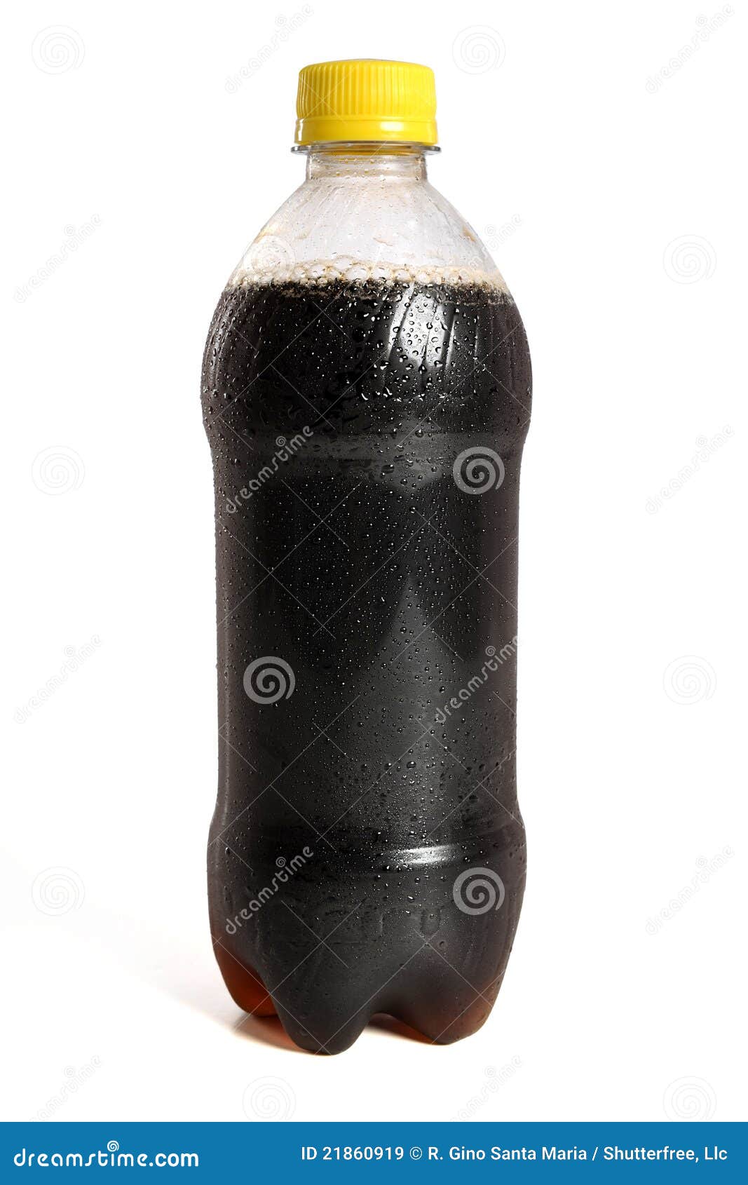 Soda in Plastic Bottle stock image. Image of drops, path - 21860919