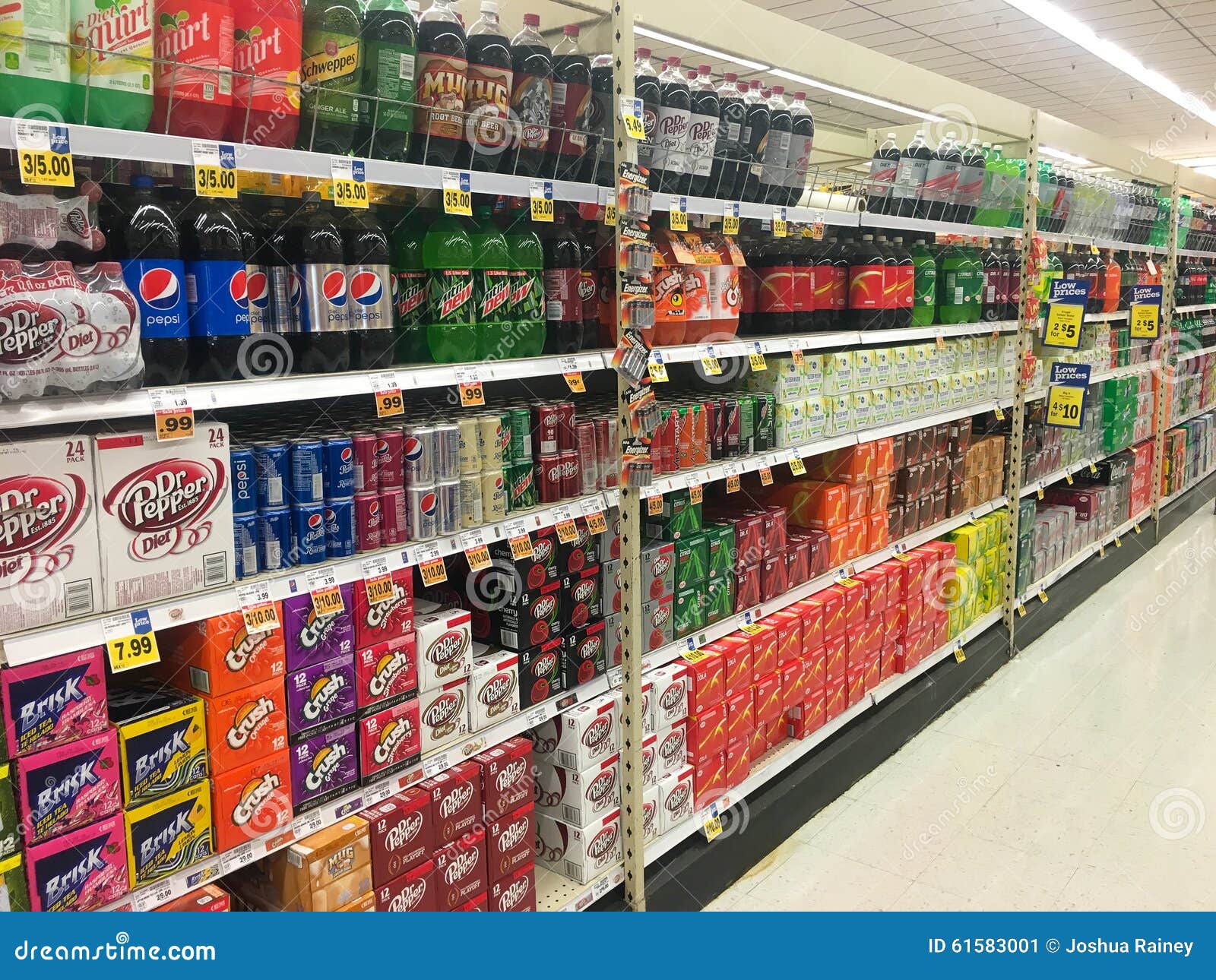 Soda Pop Selection at Grocery Store Editorial Photo - Image of ...
