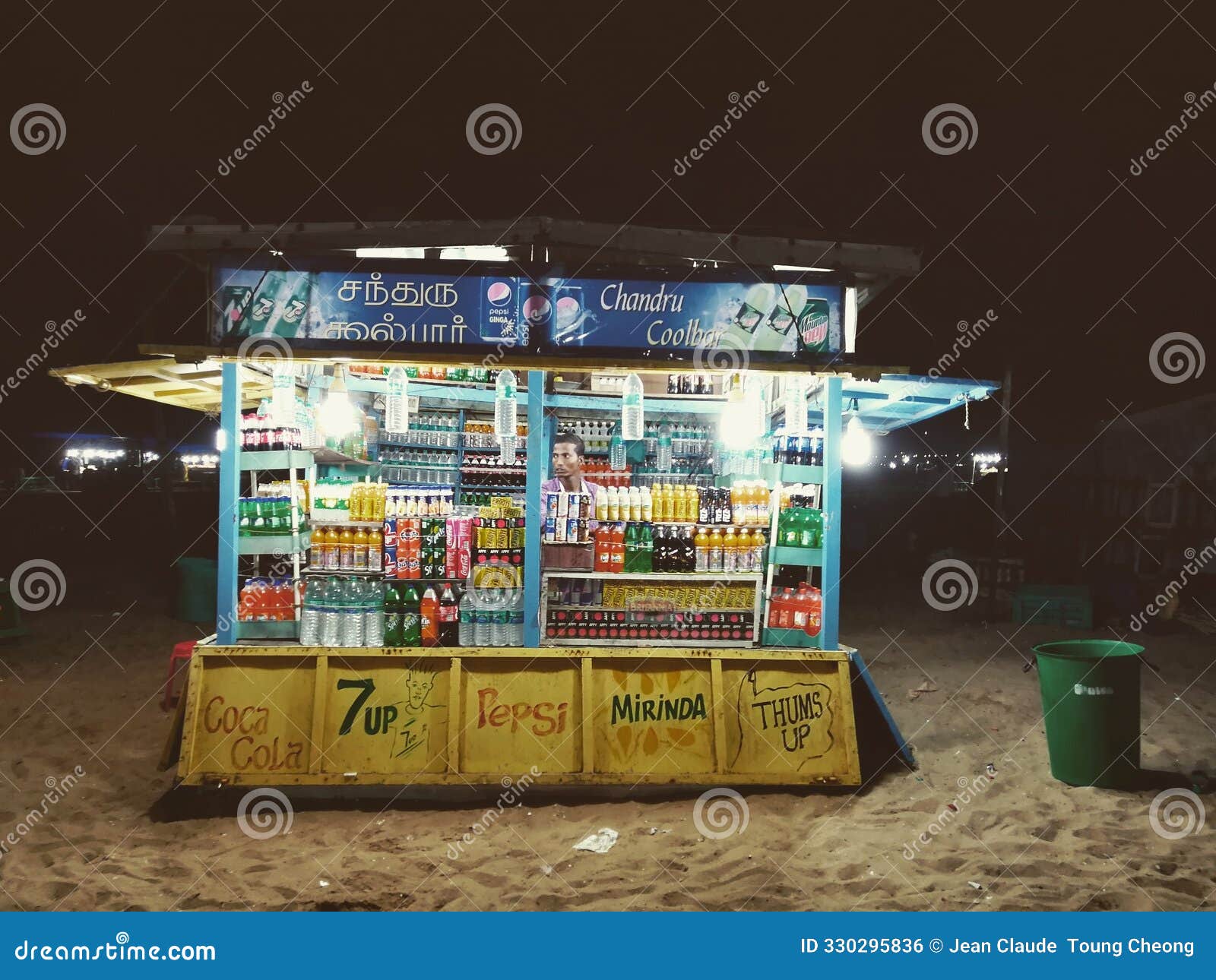 Soda Stall, Marina Beach, Chennai, India. Stock Photo - Image of marina ...