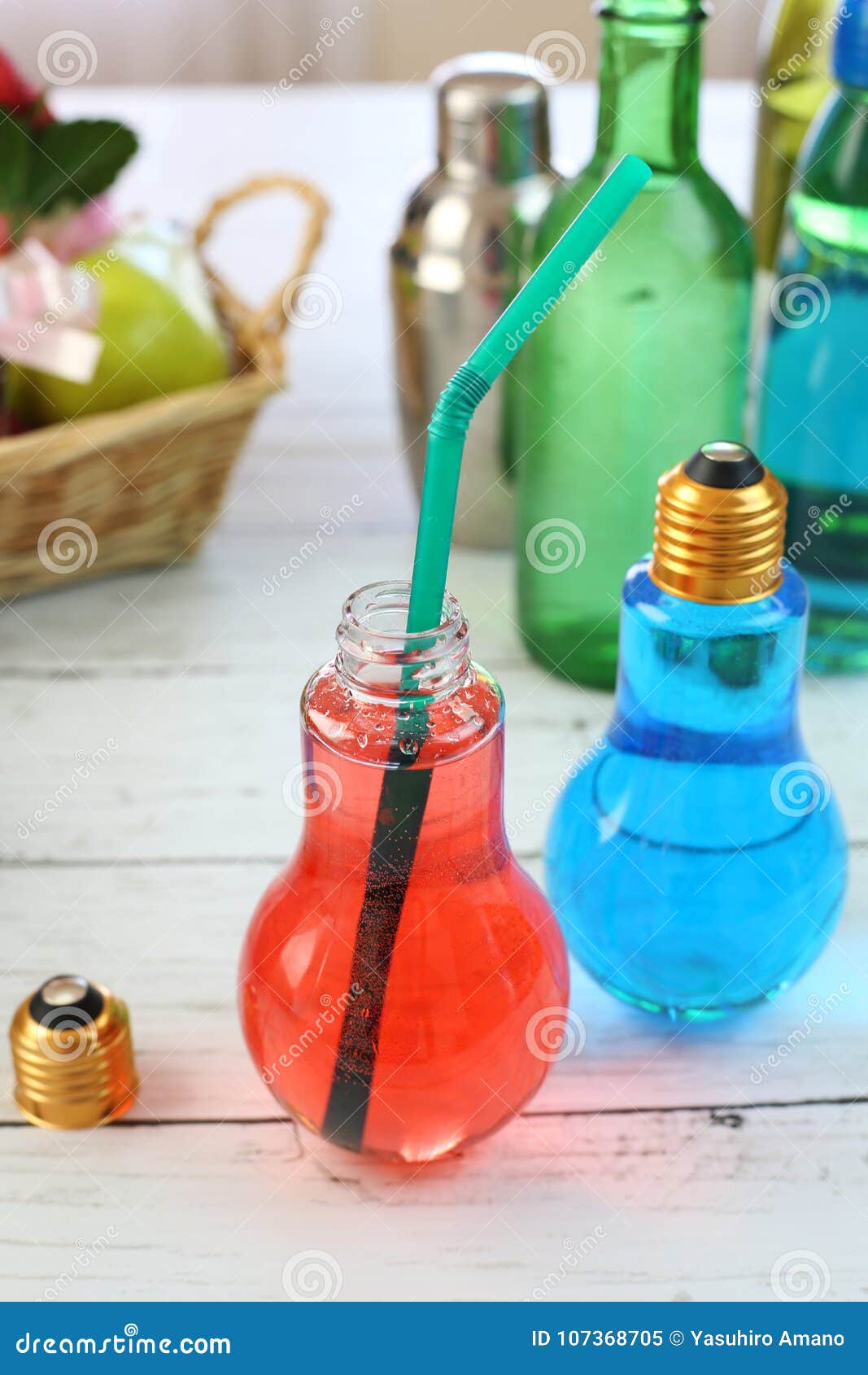 The Soda Water Which Was in the Electric Bulb Type Bottle Stock Image ...