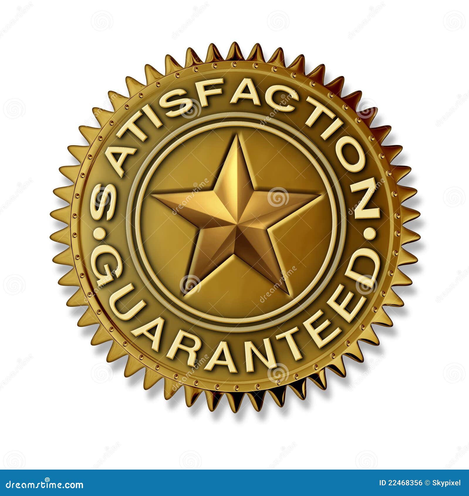 Soddisfazione garantita illustrazione di stock. Illustrazione di ...