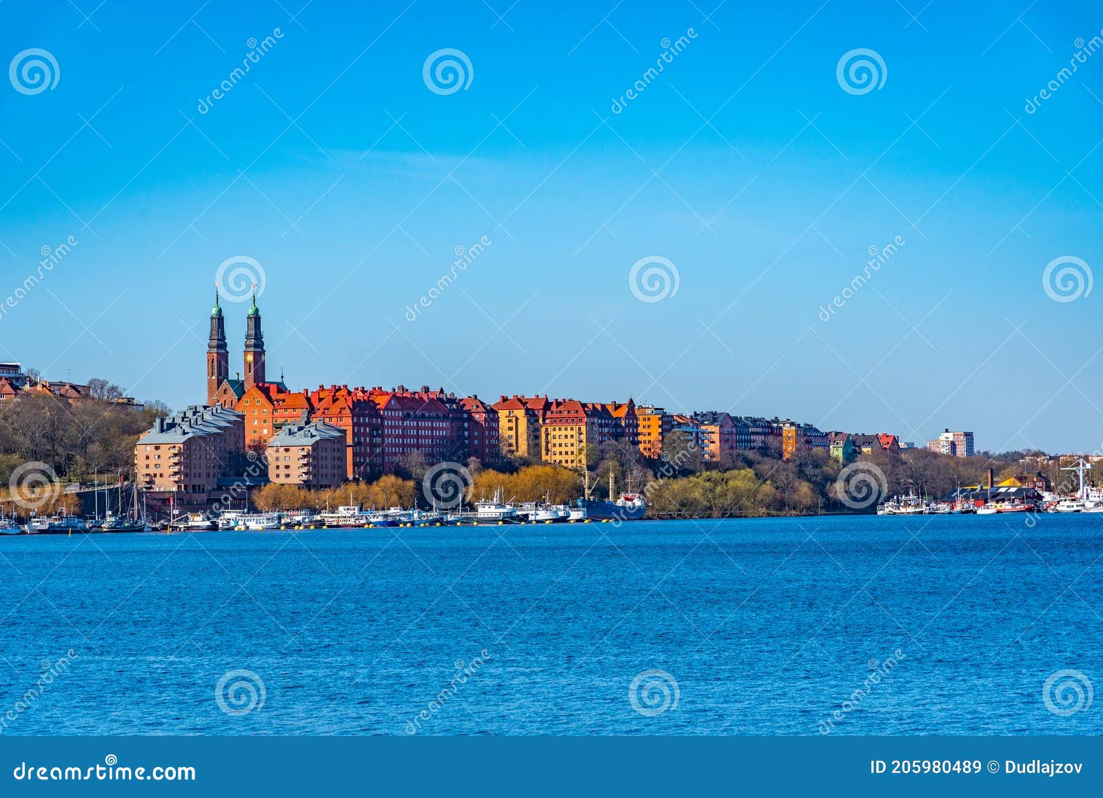 Soder Malastrand Waterfront in Stockholm, Sweden Stock Image - Image of ...