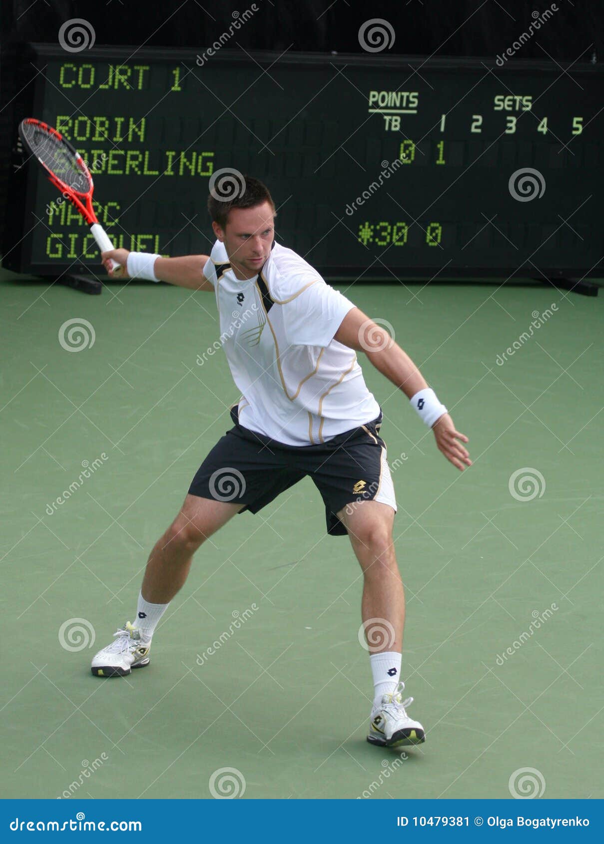 Soderling: Tennis Player Forehand Editorial Photo - Image of series ...