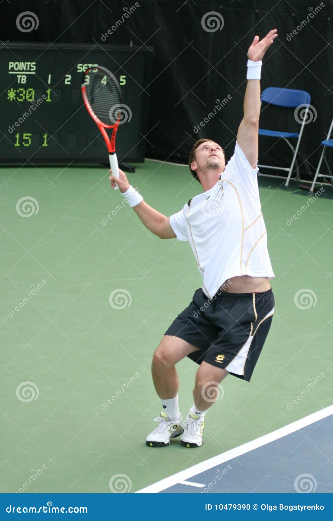 Soderling: Tennis Player Serve Editorial Image - Image of soderling ...