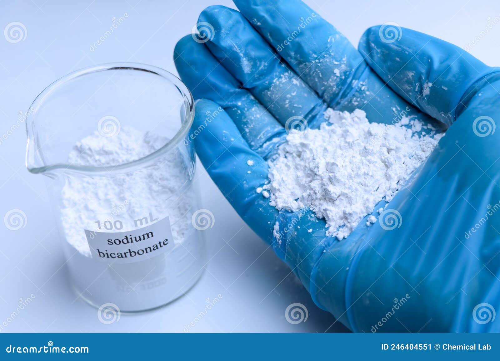 Sodium Bicarbonate is Used in Laboratory or in the Industry Stock Image ...