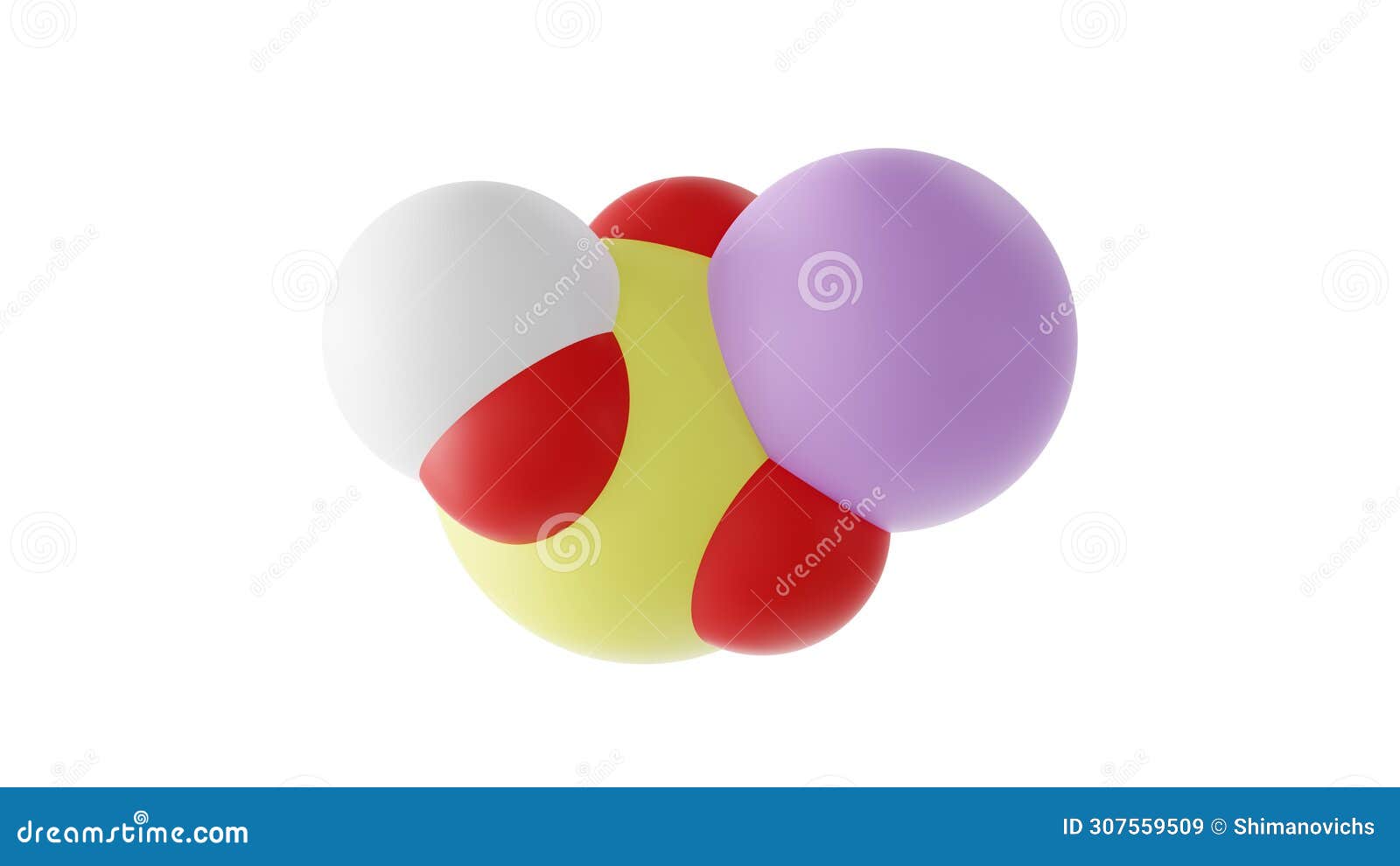 Sodium Bisulfite Molecular Structure, 3d Model Molecule, Food Additive ...