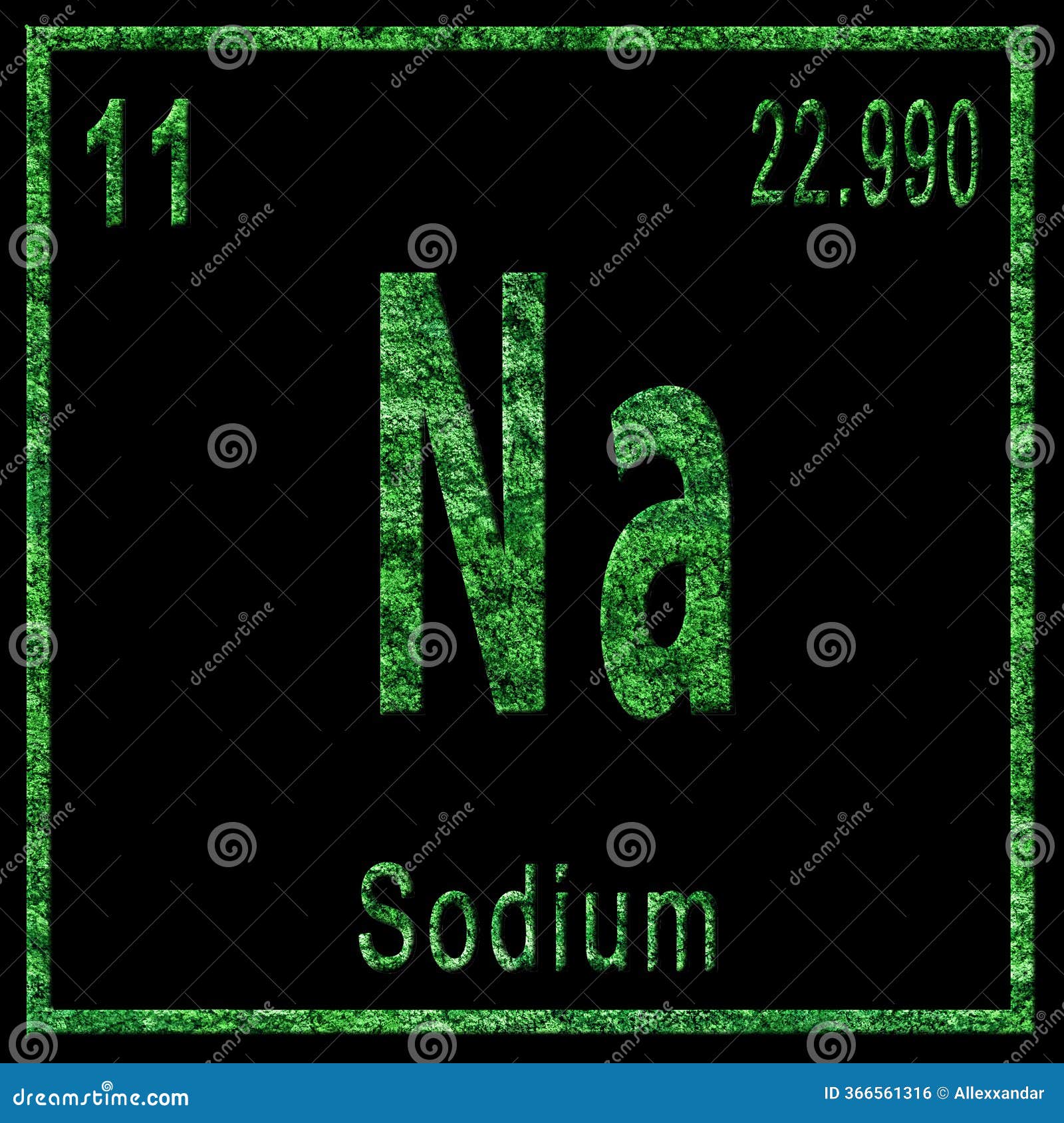 Sodium Chemical Element Symbol On White Background Royalty-Free Stock ...