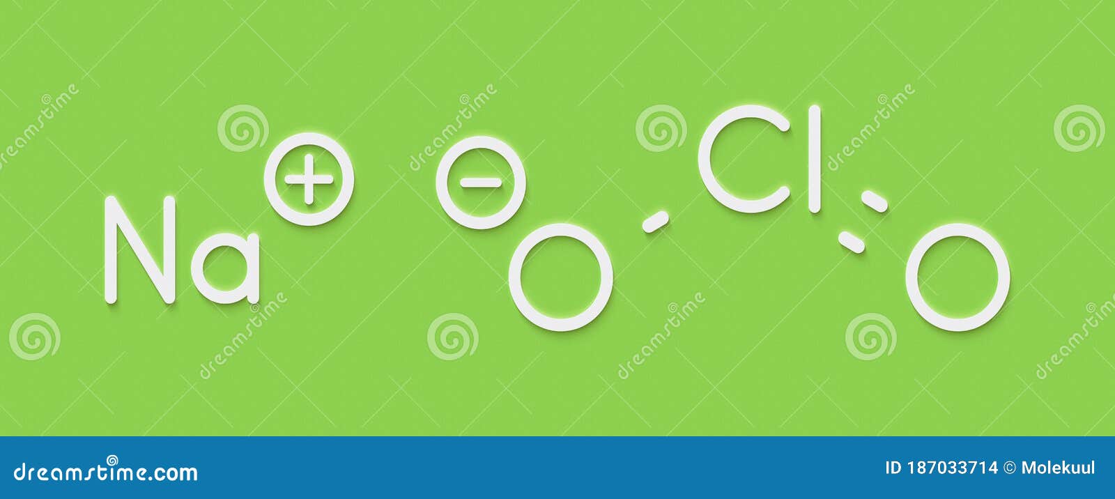 Sodium Chlorite, Chemical Structure. Skeletal Formula. Stock ...