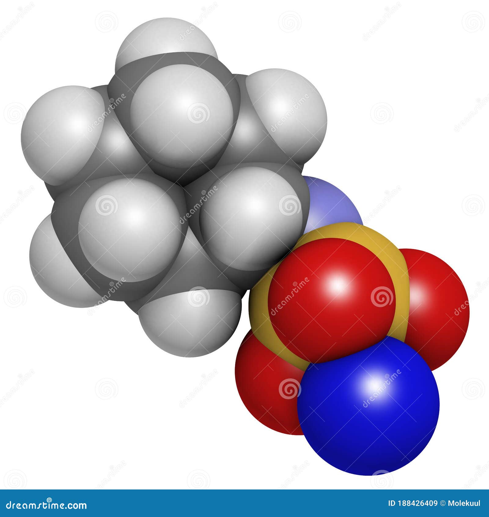 Sodium Cyclamate Molecule. Cyclamate Is An Artificial Sweetener, Food ...
