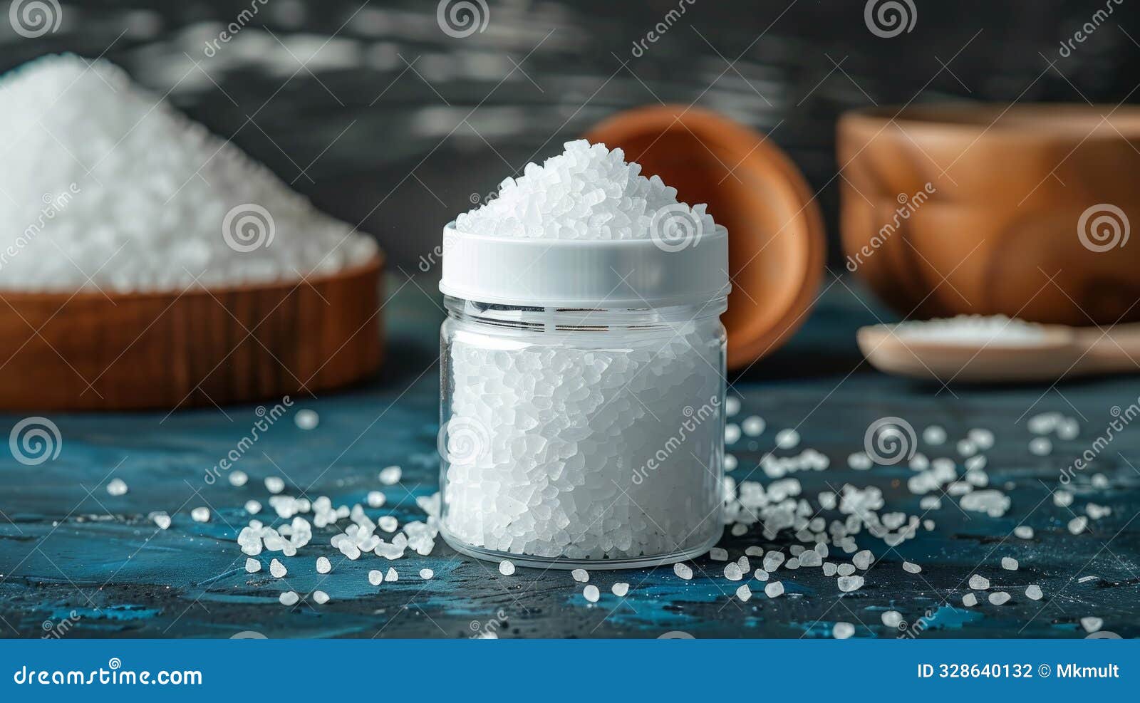 Sodium Diurinate in a White Plastic Laboratory Container on a Dark ...