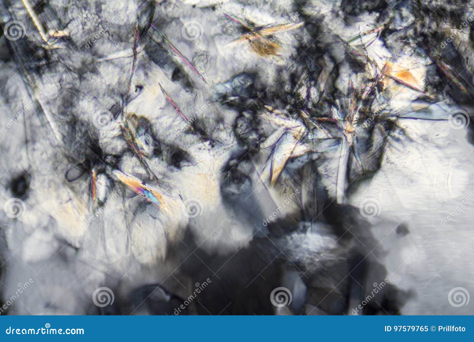 Sodium Dodecyl Sulfate Microcrystals Stock Image - Image of refraction ...