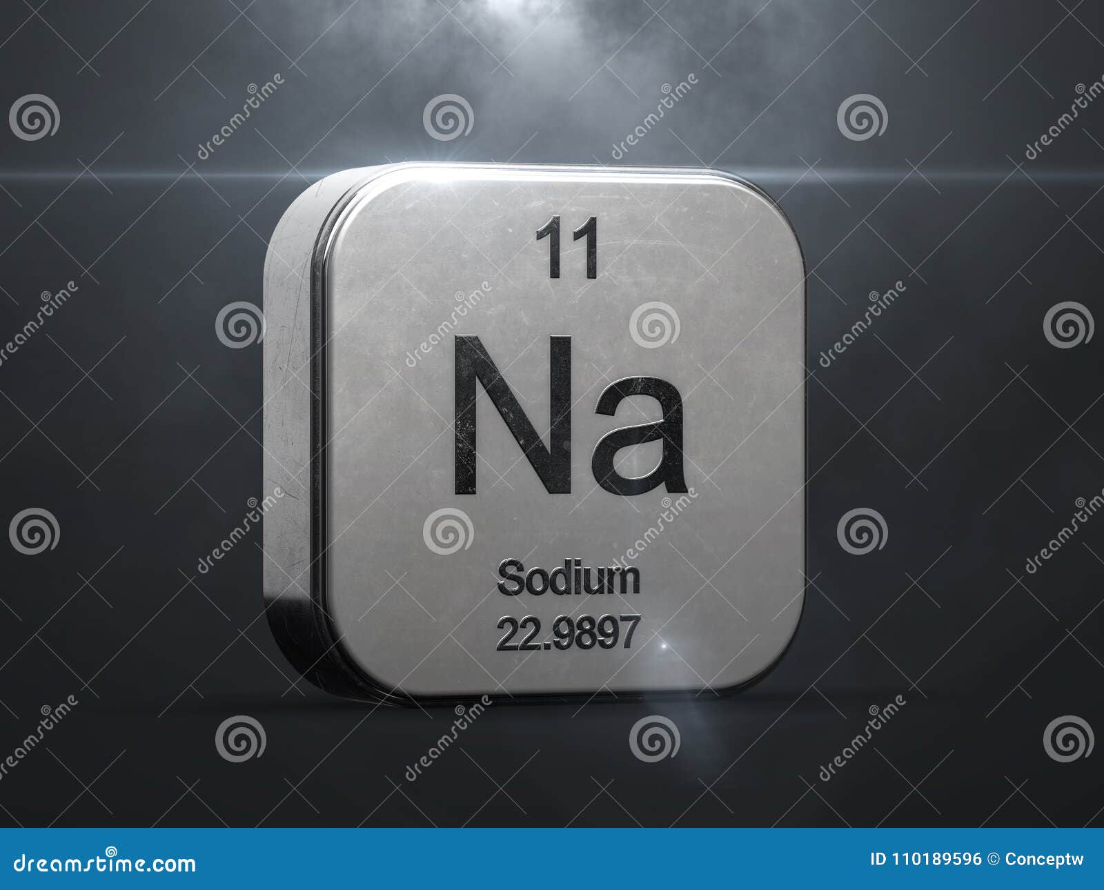 Sodium Element from the Periodic Table Stock Illustration ...