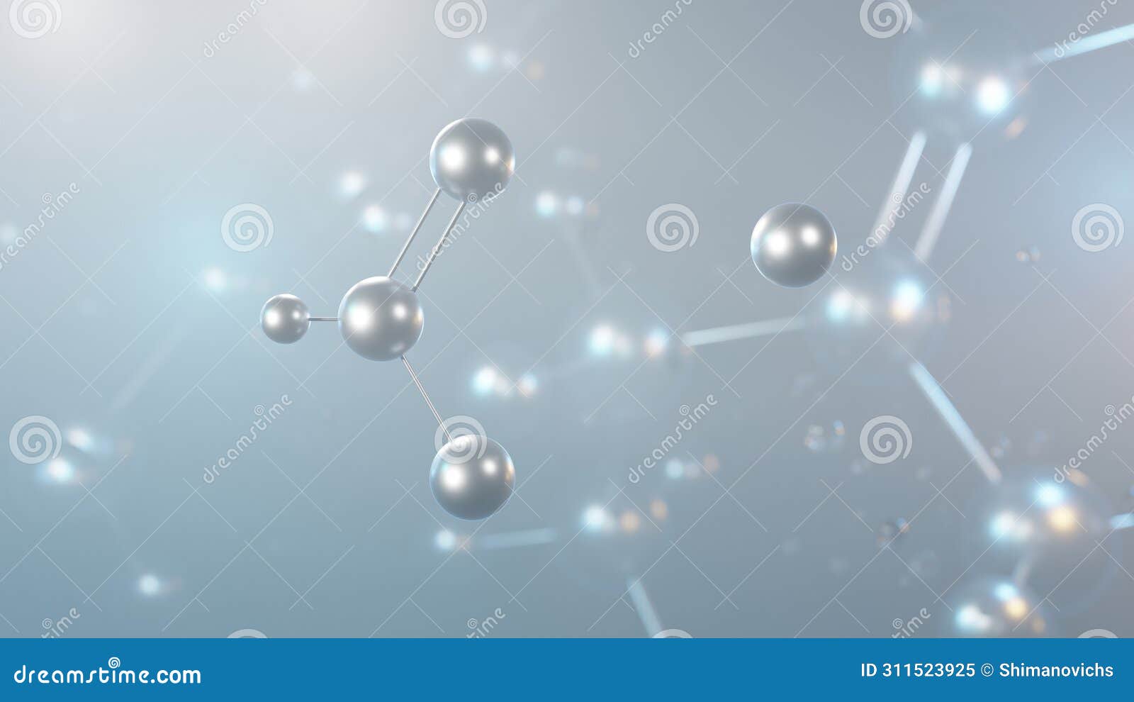 Sodium Formate Molecular Structure 3d Model Molecule Preservative