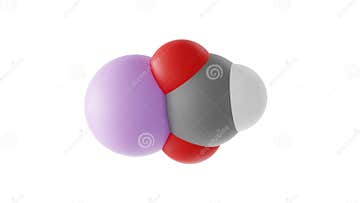 Sodium Formate Molecule, Preservative E237, Molecular Structure ...