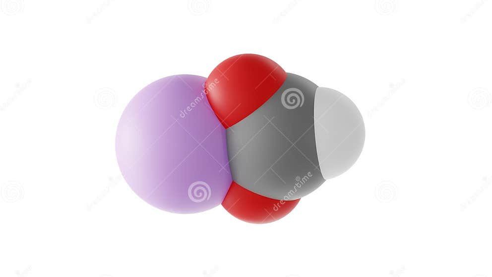 Sodium Formate Molecule, Preservative E237, Molecular Structure ...