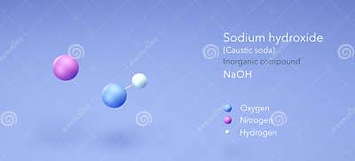 Sodium Hydroxide, Inorganic Compound, Molecular Structures, 3d Model ...