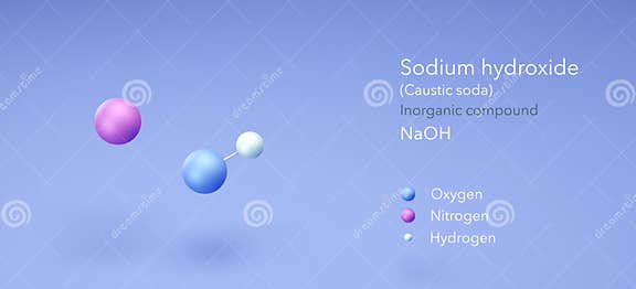 Sodium Hydroxide, Inorganic Compound, Molecular Structures, 3d Model ...
