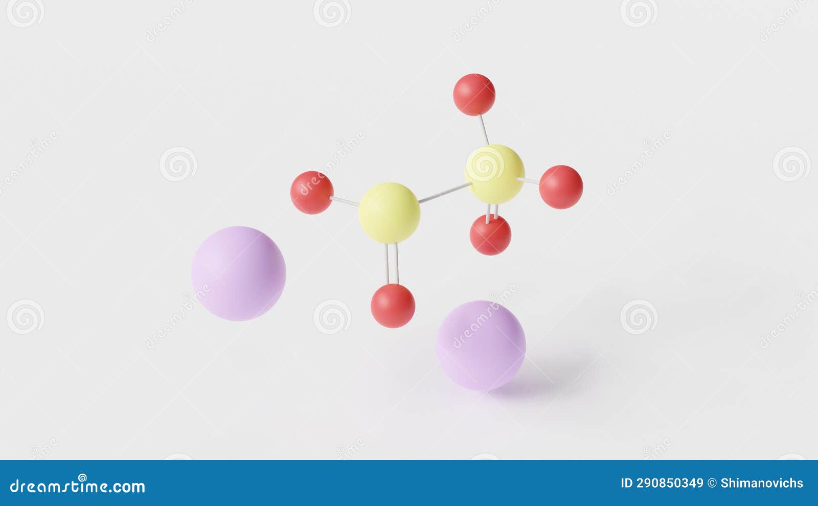 Sodium Metabisulfite Molecule 3d, Molecular Structure, Ball and Stick ...