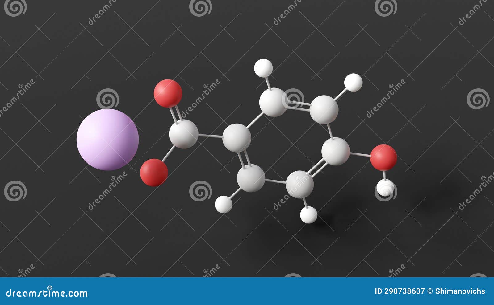Methylparaben Molecular Structure, 3d Model Molecule, Anti-fungal Agent ...