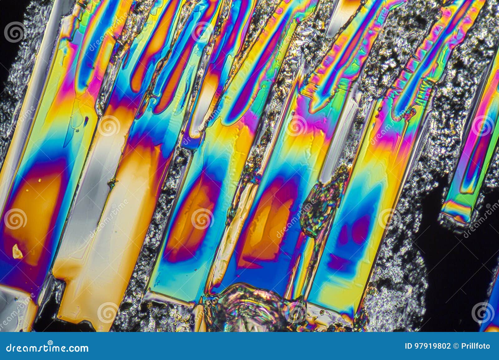 Sodium Nitrate Microcrystals Stock Photo - Image of magnification ...