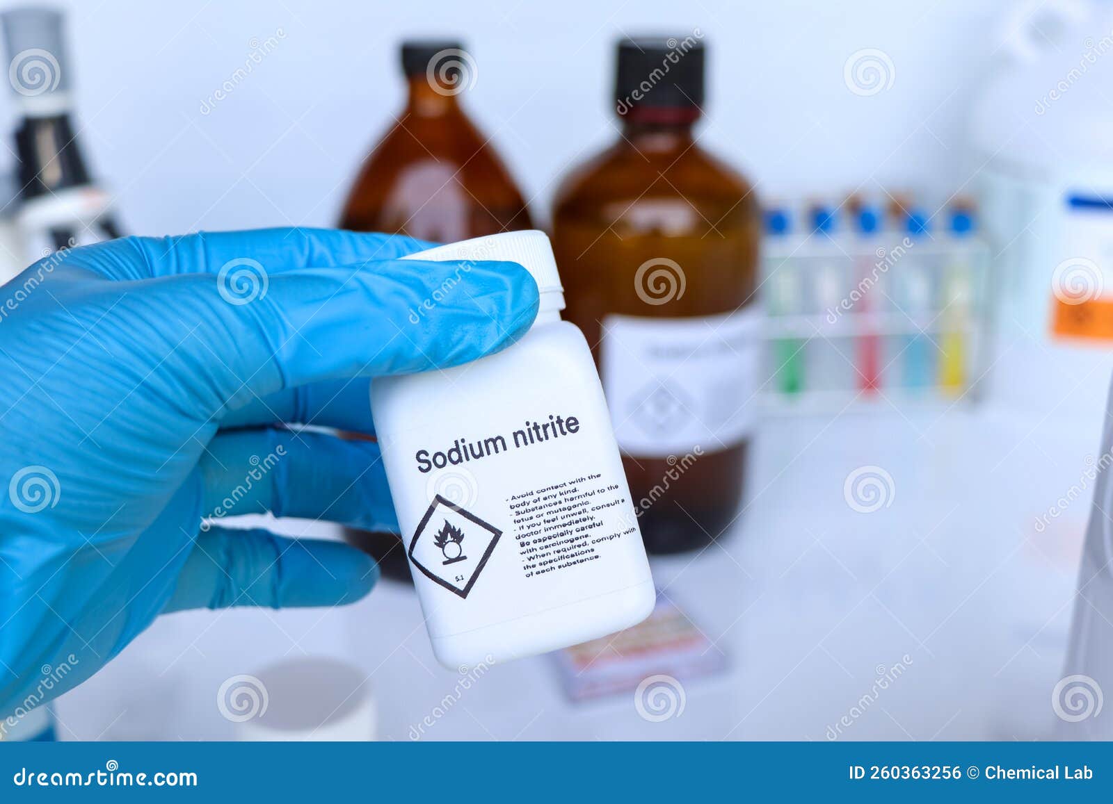 Sodium Nitrate Used in Laboratory or Industry Stock Photo - Image of ...