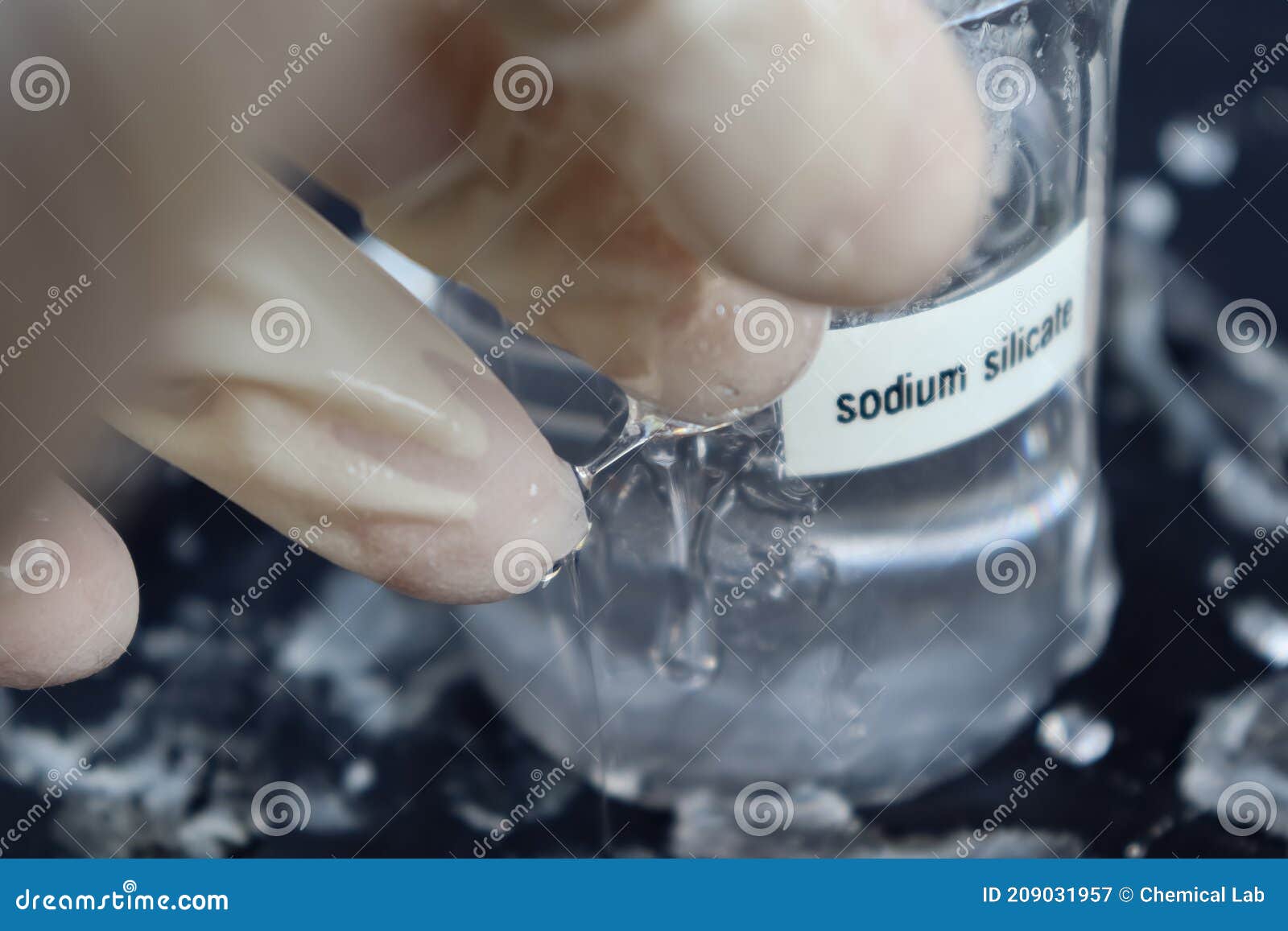 Sodium silicate liquid stock image. Image of education - 209031957