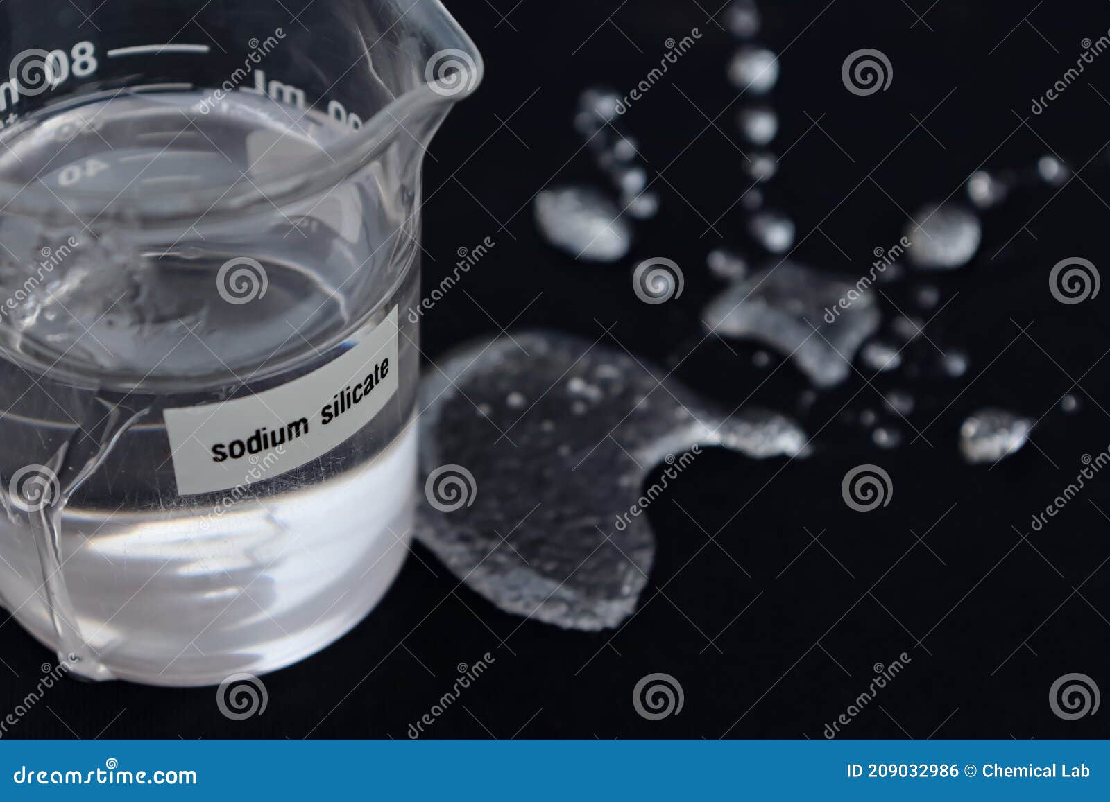 Sodium silicate liquid stock photo. Image of color, education - 209032986