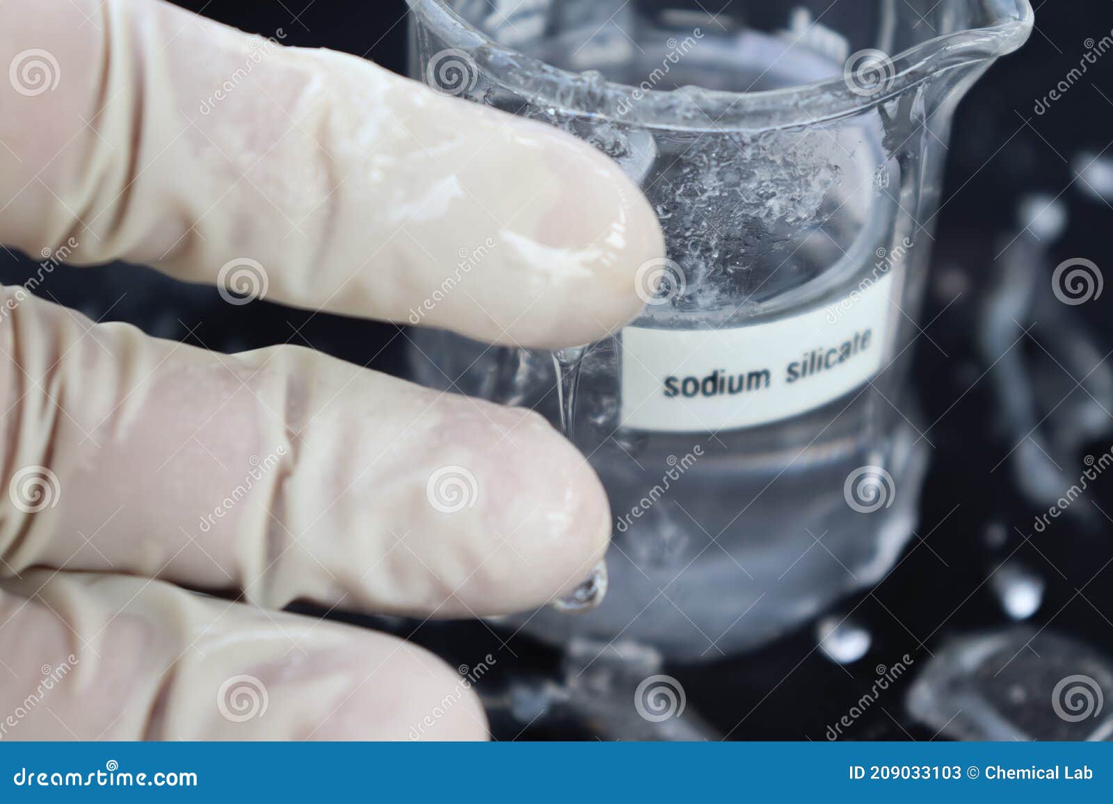 Sodium silicate liquid stock image. Image of crystal - 209033103