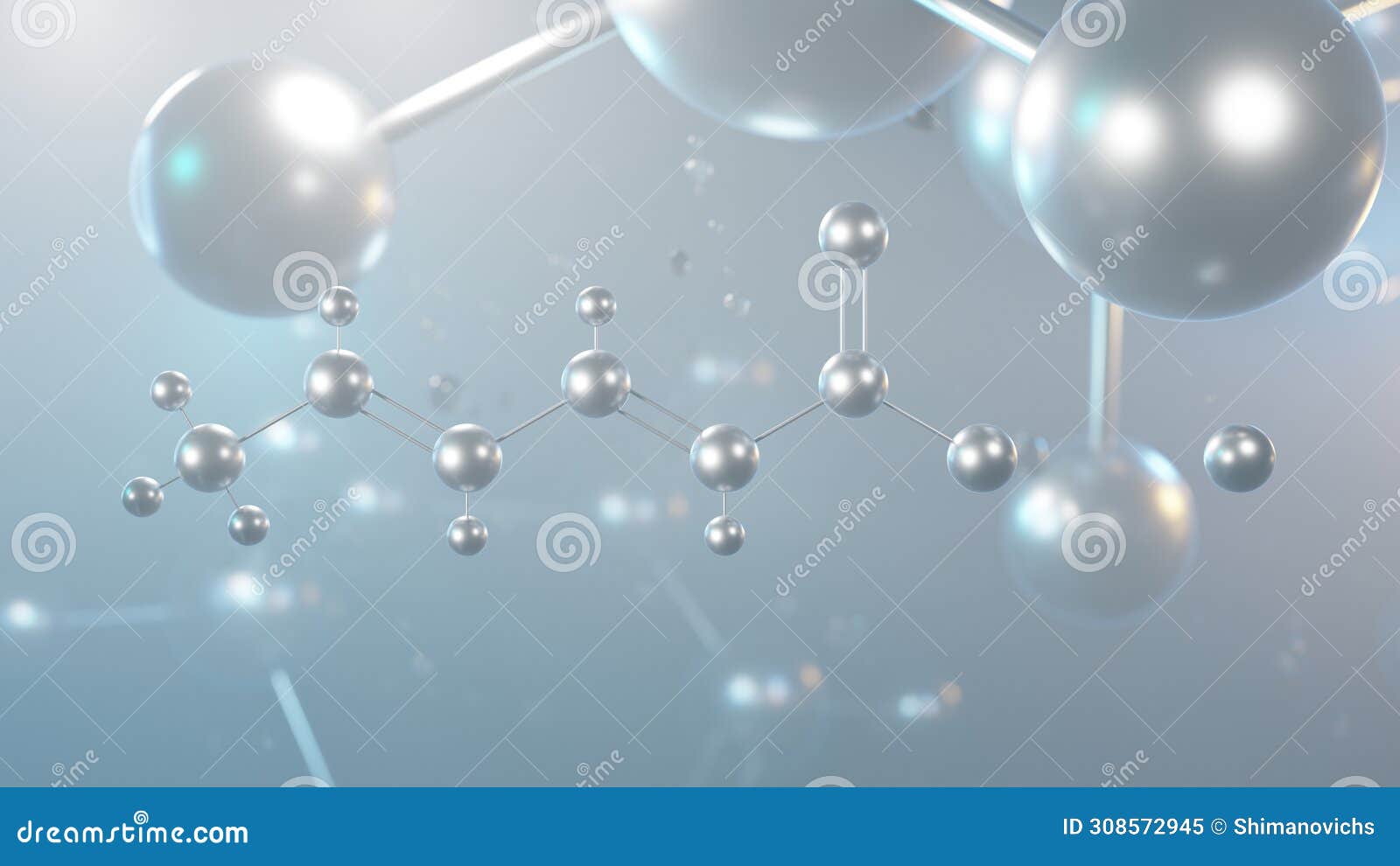 Sodium Sorbate Molecular Structure, 3d Model Molecule, Food ...