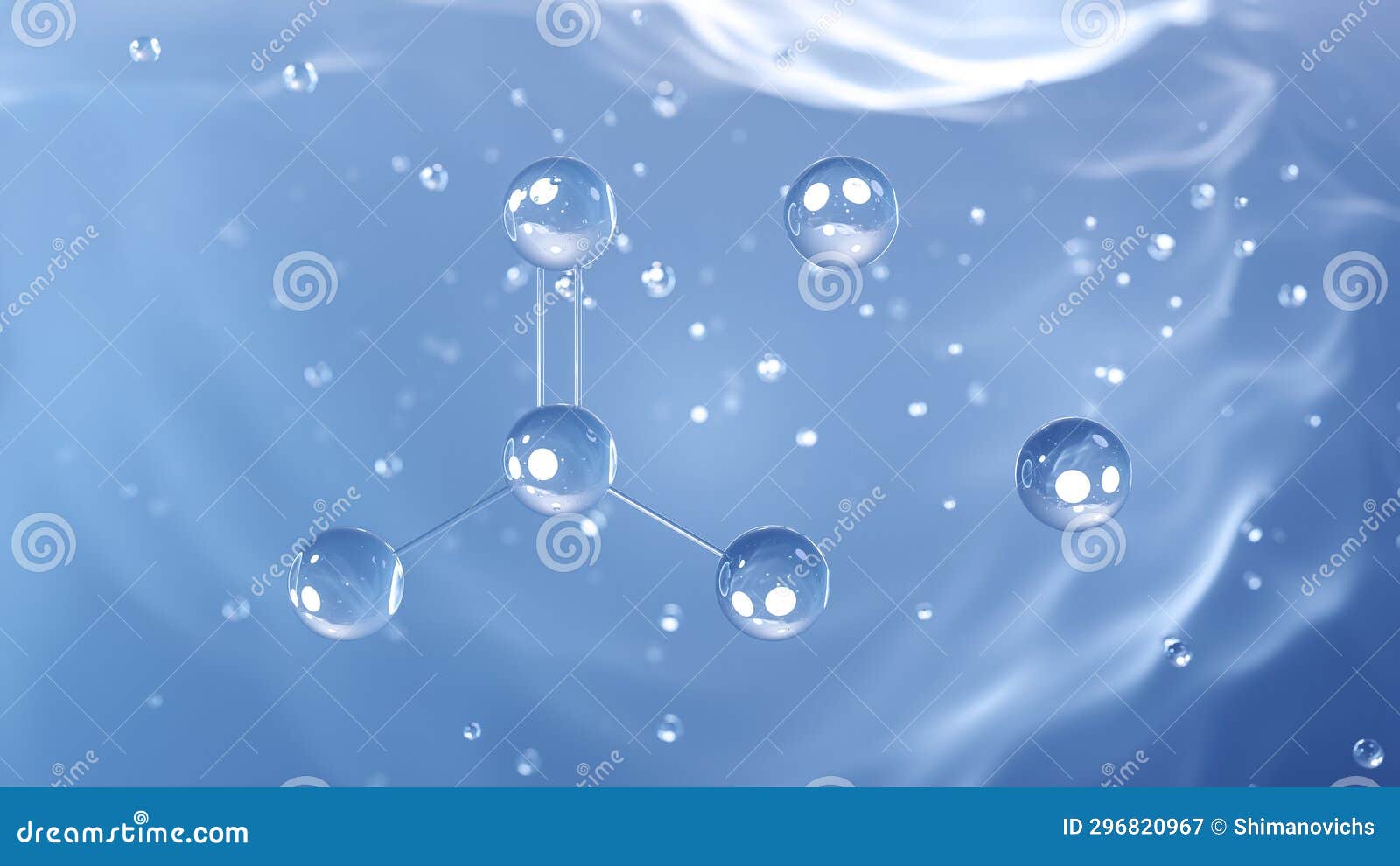 Sodium Sulfite Molecule 3d Rendering Flat Molecular Structure With