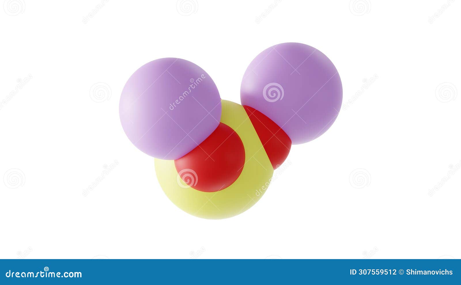 Sodium Sulfite Molecule, Antioxidant E221, Molecular Structure ...