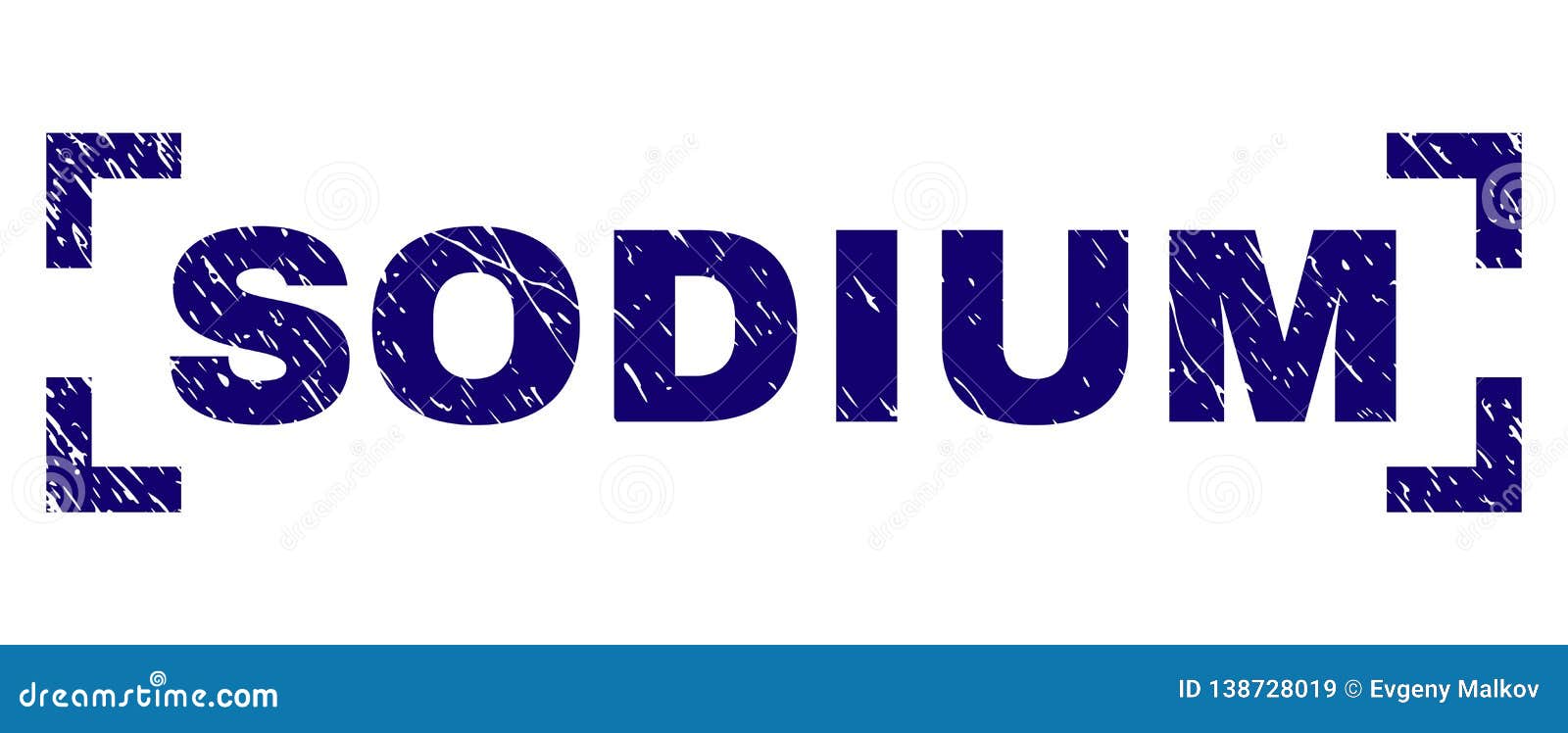 Grunge Textured SODIUM Stamp Seal Inside Corners Stock Vector ...