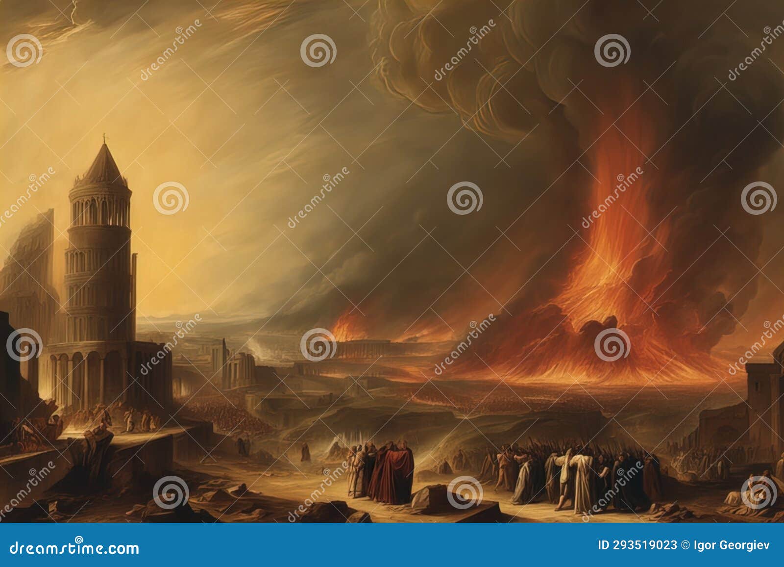 Sodom and Gomorrah Destroyed by God, Story of the Bible Stock ... Sodom and Gomorrah Destroyed by God, Story of the Bible Stock ...