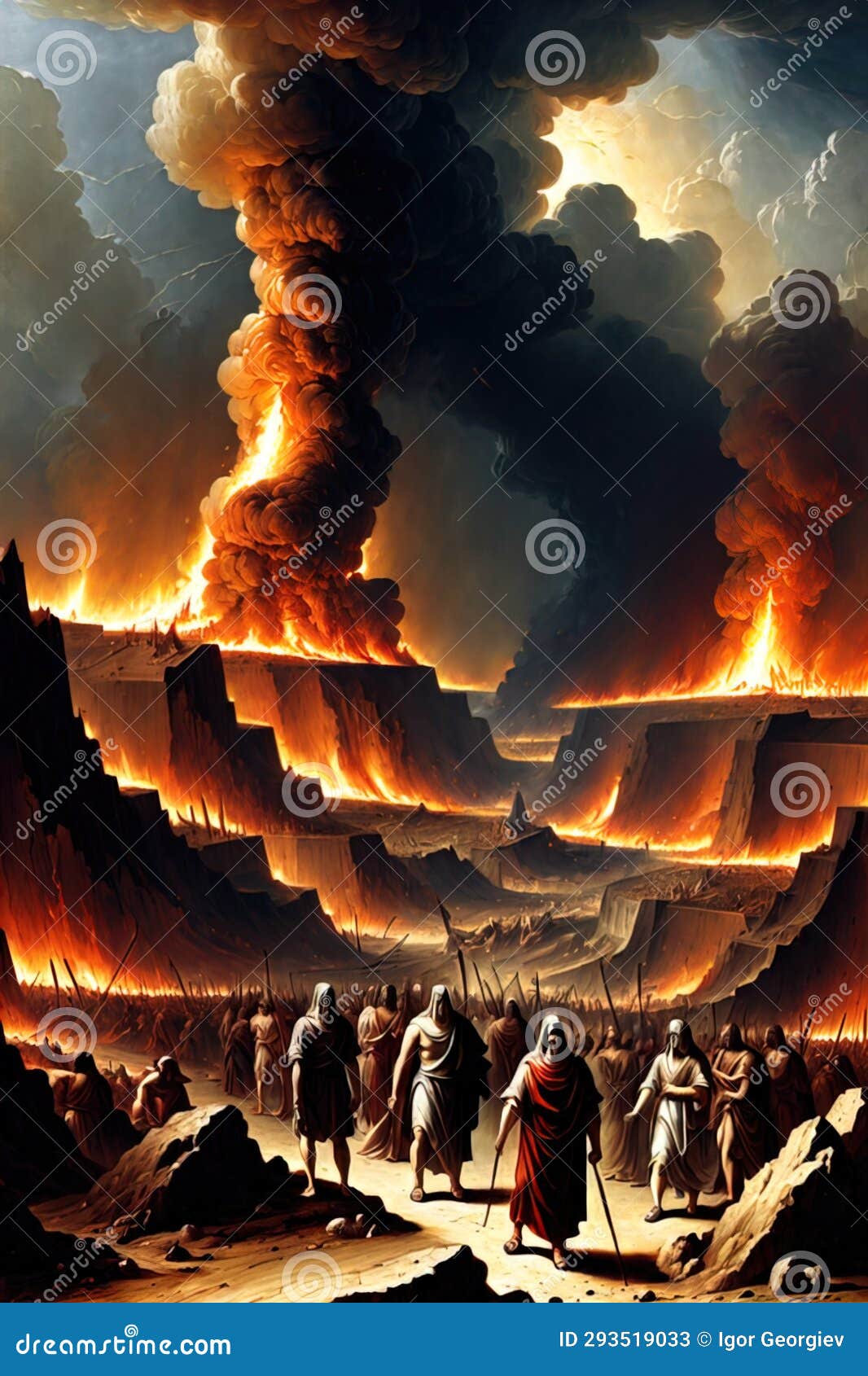 Sodom and Gomorrah Destroyed by God, Story of the Bible Stock ... Sodom and Gomorrah Destroyed by God, Story of the Bible Stock ...