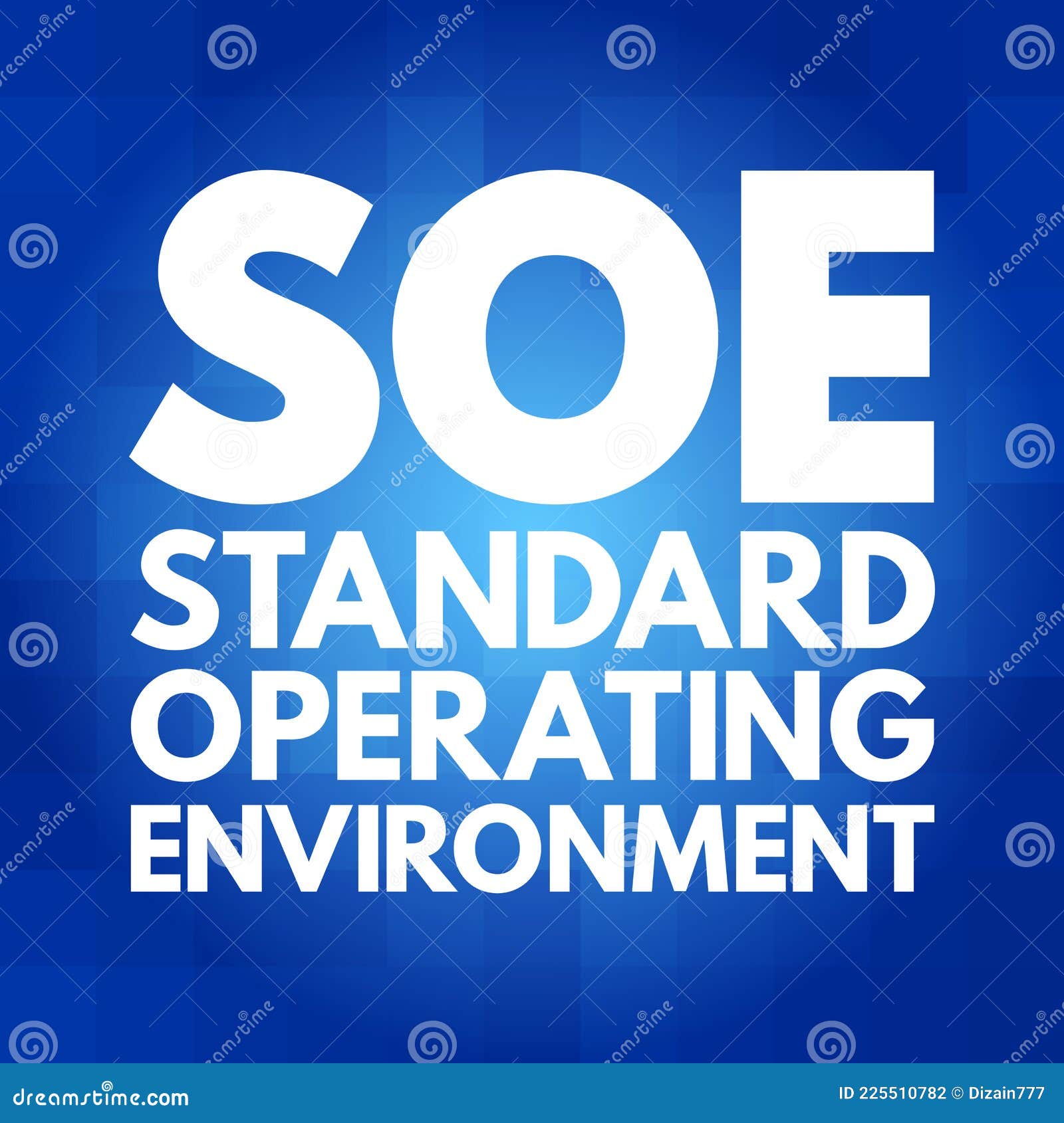 SOE - Standard Operating Environment Acronym, Technology Concept ...