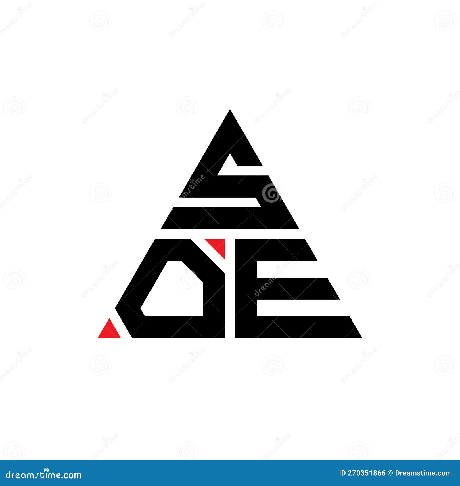 SOE Triangle Letter Logo Design with Triangle Shape. SOE Triangle Logo ...