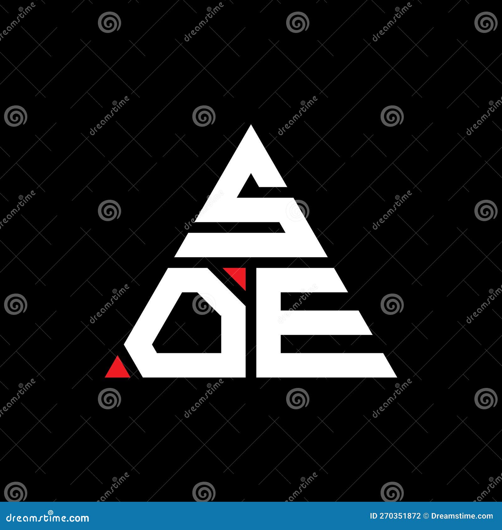 SOE Triangle Letter Logo Design with Triangle Shape. SOE Triangle Logo ...