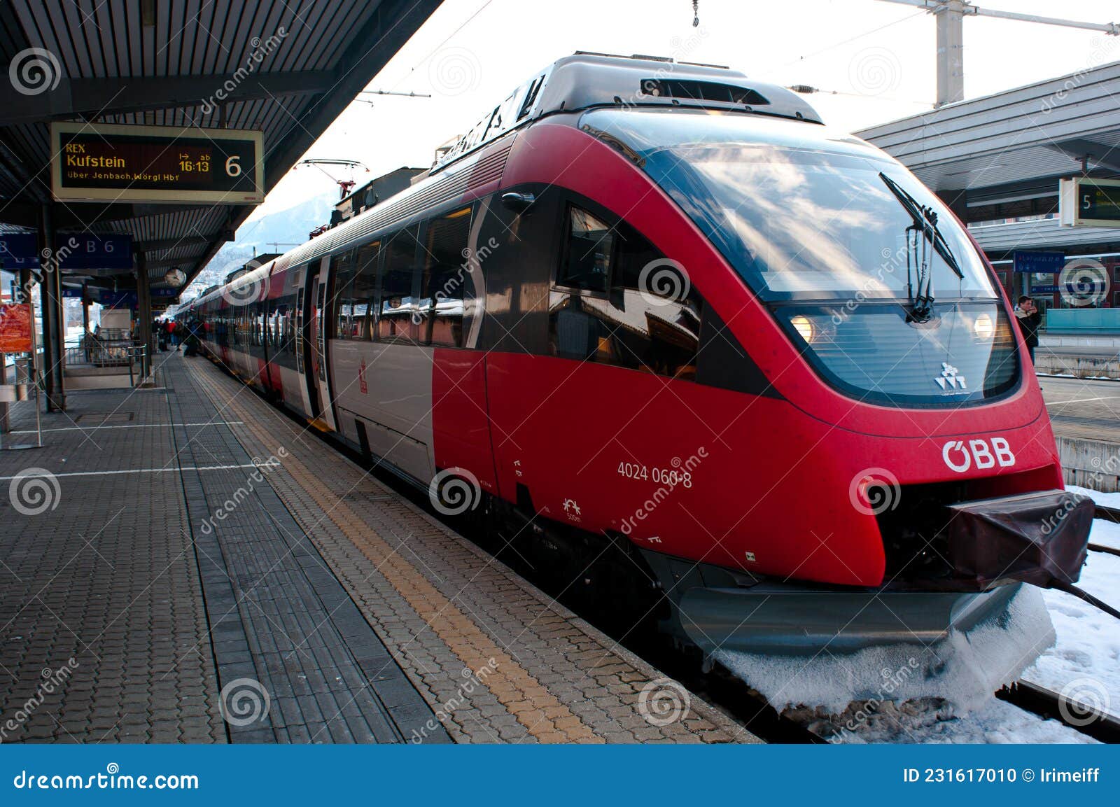 Austrian Railways OBB 1016 Locomotive Taurus Eurosprinter With A ...