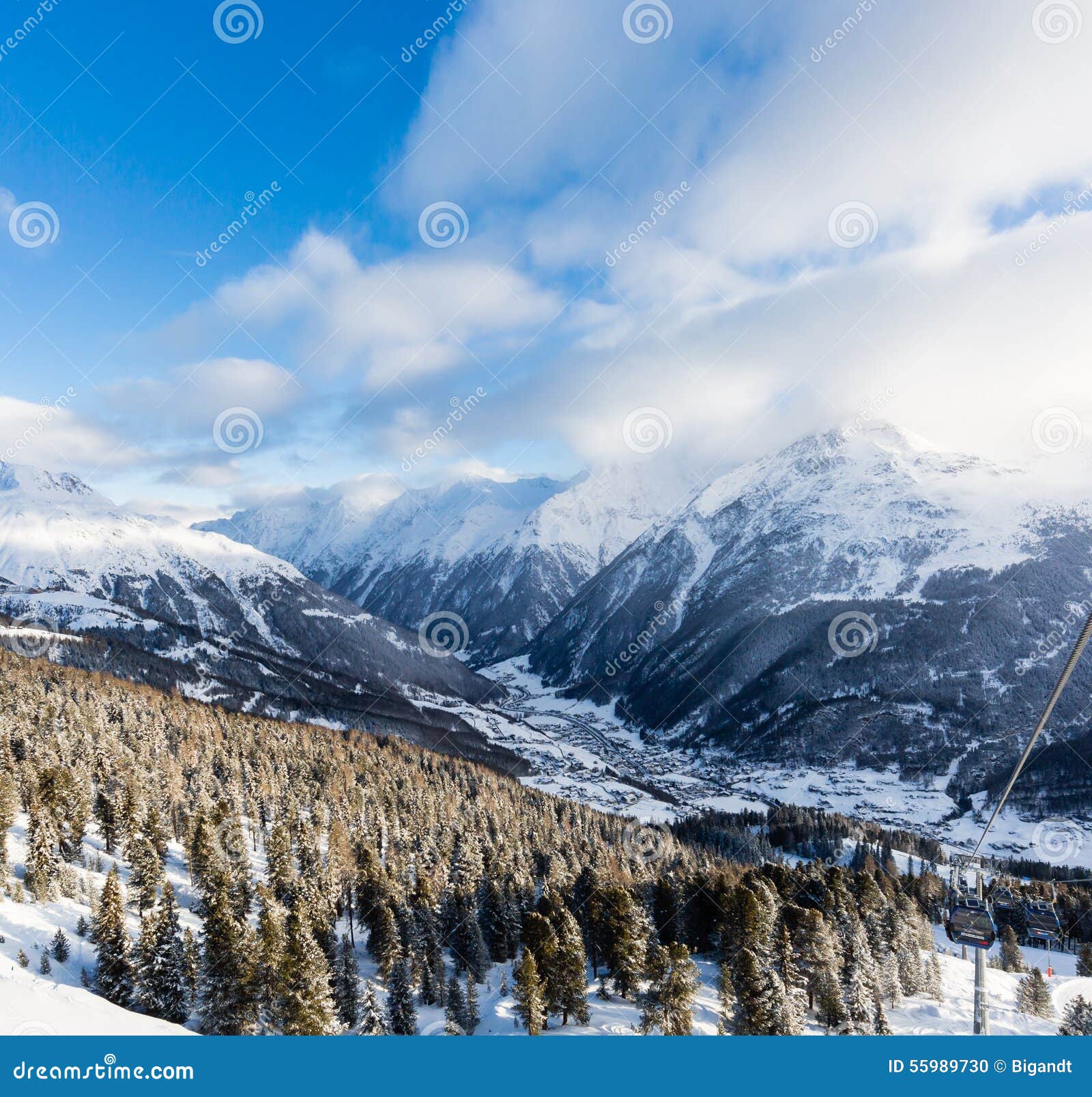 Soelden ski resort stock photo. Image of valley, soelden - 55989730