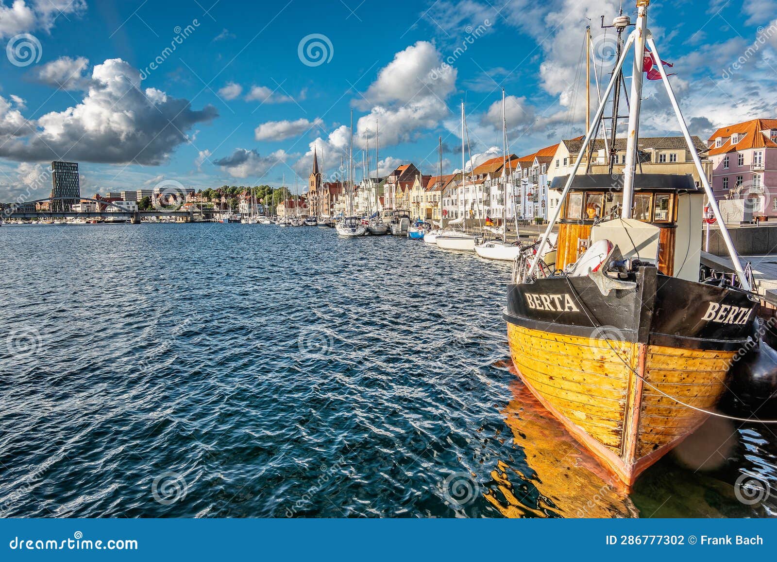 Soenderborg Seafront with Street Life on Als Denmark Editorial ...