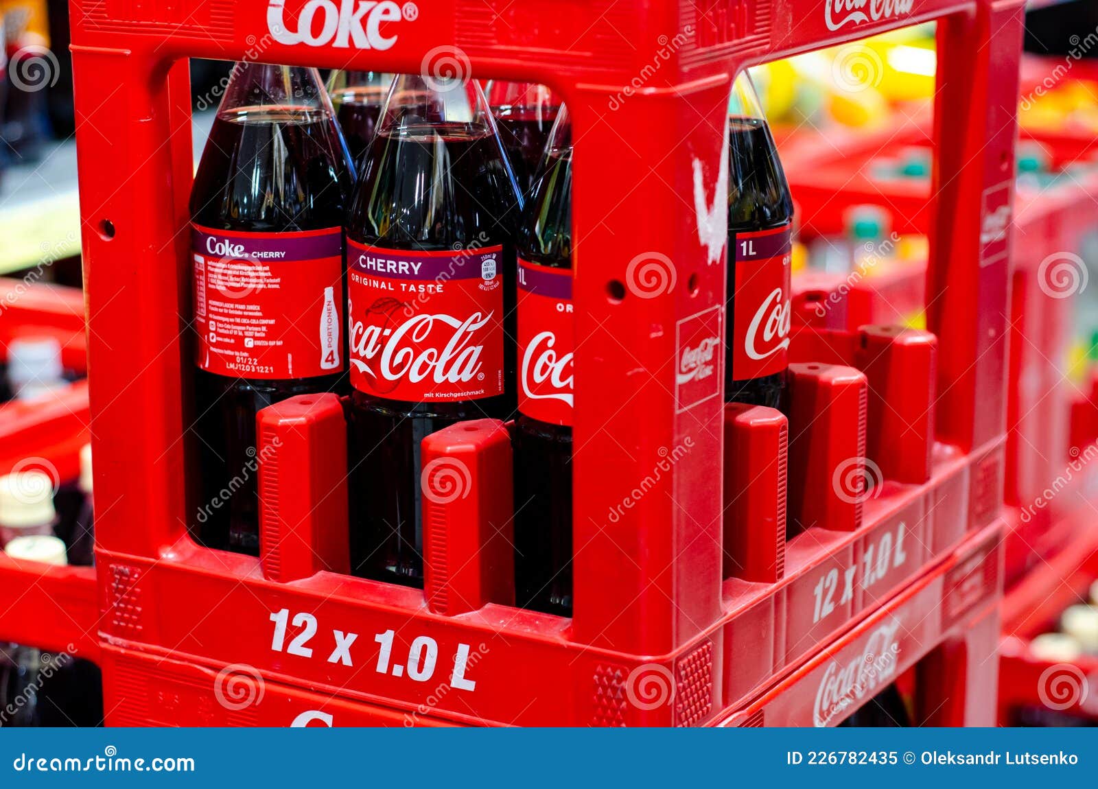 Soest, Germany - August 7, 2021: Coca Cola in the Crates Editorial ...