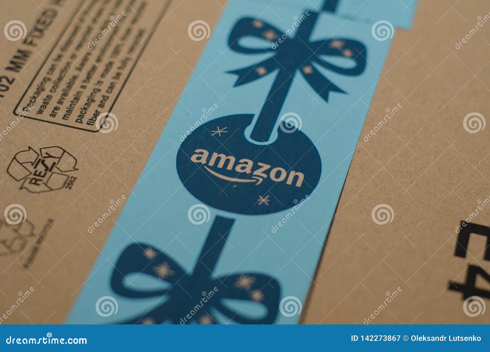 Soest, Germany - December 12, 2018: Amazon Prime Cardboard Box ...