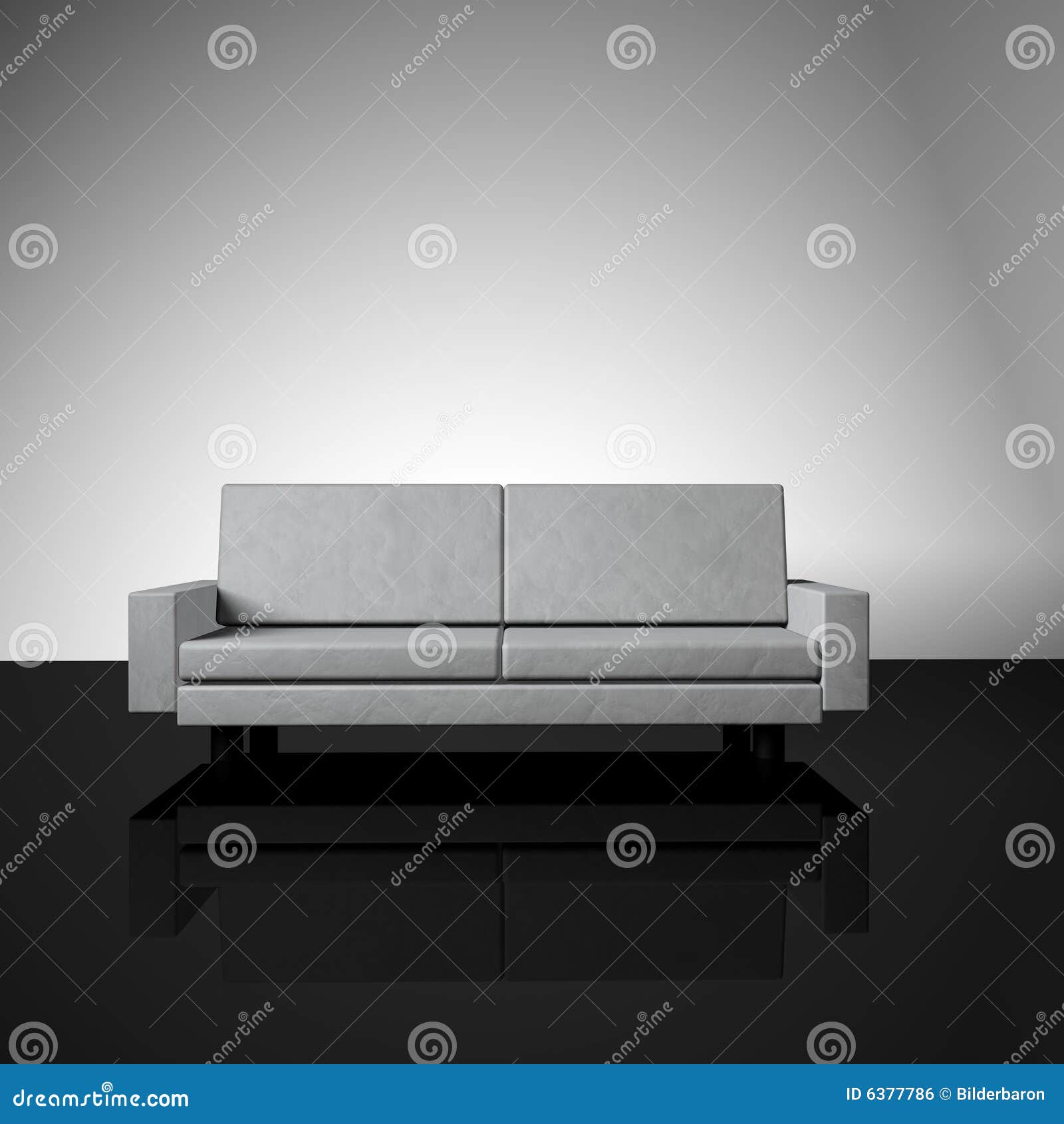 Sofá blocky retro stock de ilustración. Ilustración de formado - 6377786