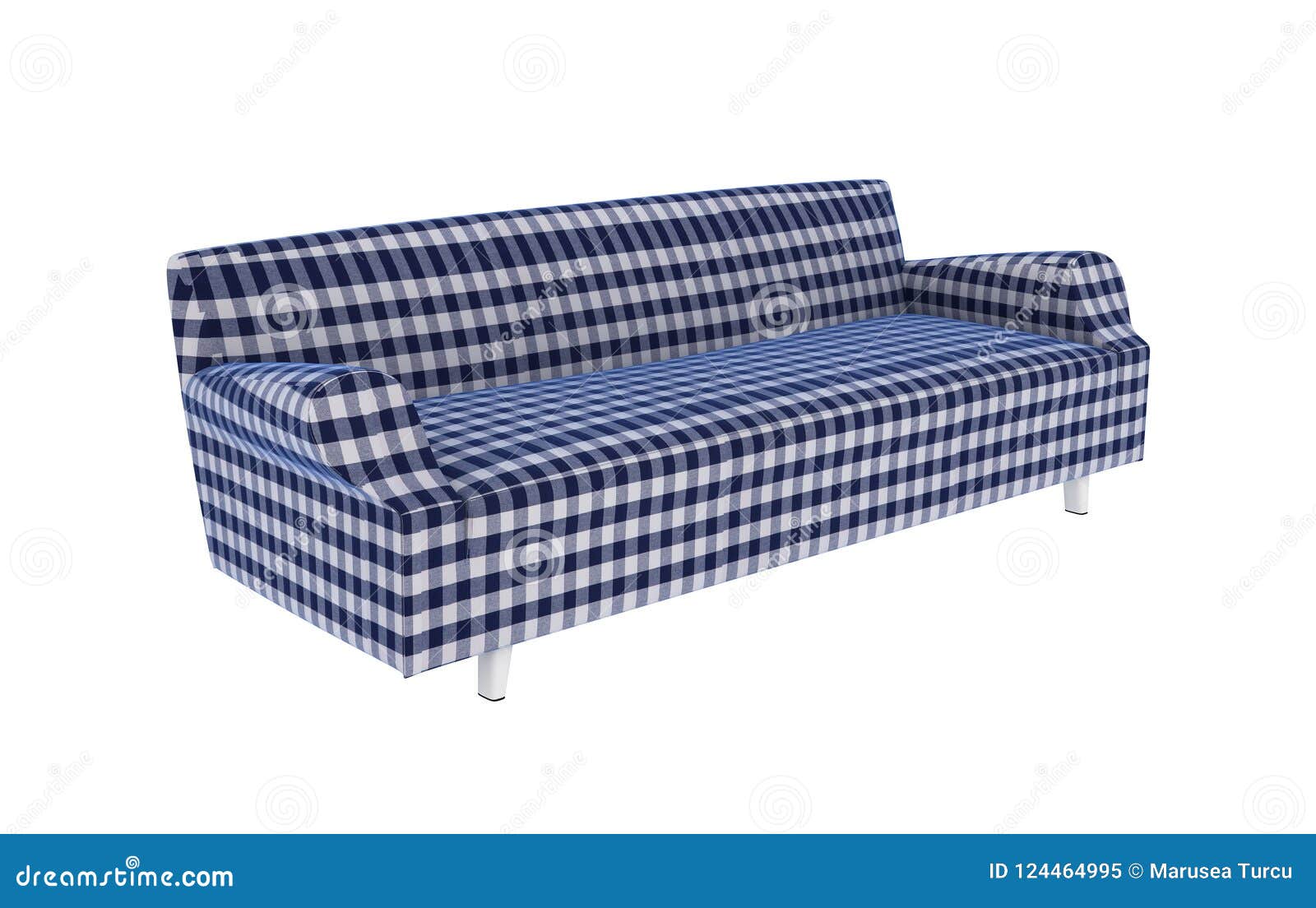 Sofa Blue Isolated on White Stock Image - Image of sitting, luxury ...