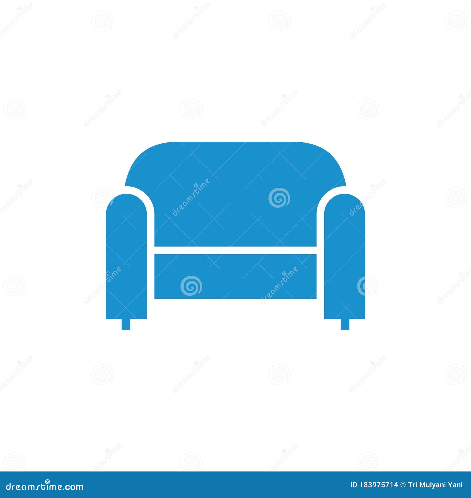 Sofa Icon Vector Design Symbol Stock Vector - Illustration of element ...