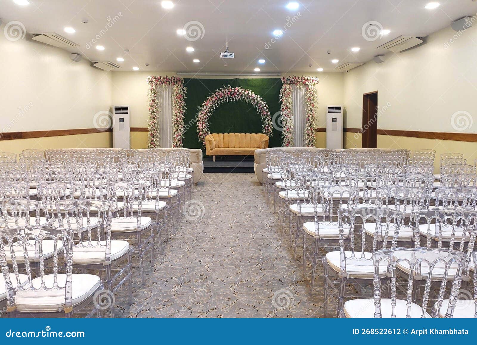 stock photo. Image of white, reception, sofa, formal - 268522612