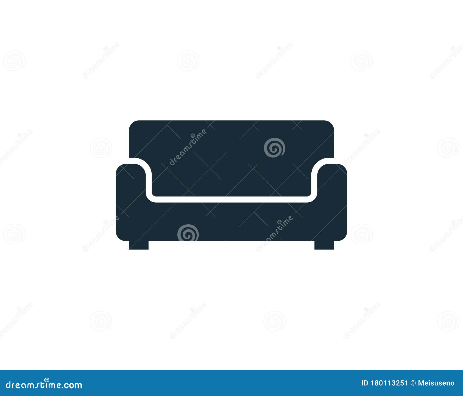 Sofa Couch Icon Vector Logo Template Illustration Design Stock Vector ...