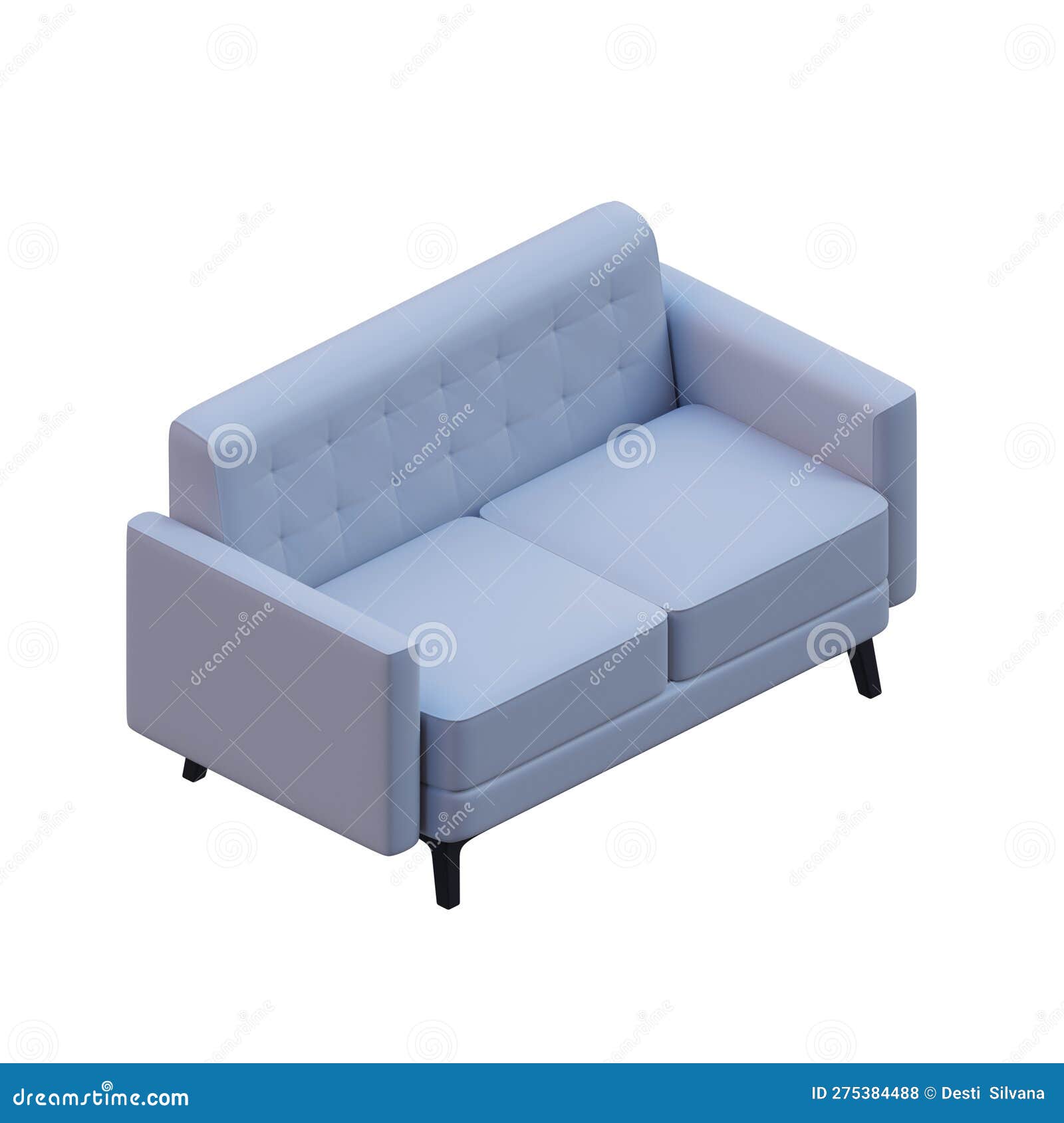 Sofa 3D Render Design Element 05 Stock Photo - Illustration of ...